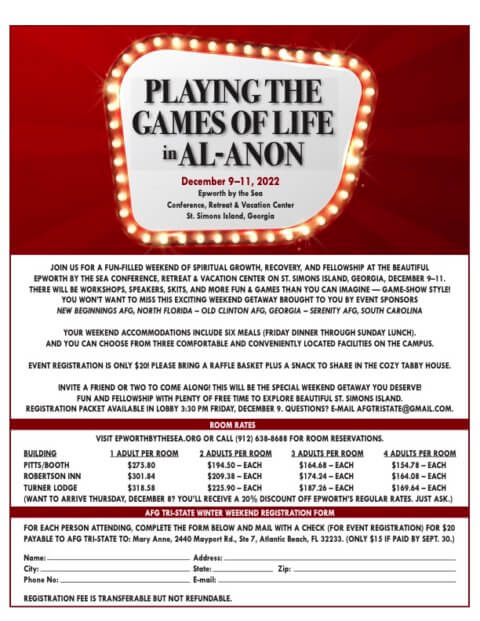 2022 Tri-State Winter Weekend | Georgia Al-Anon